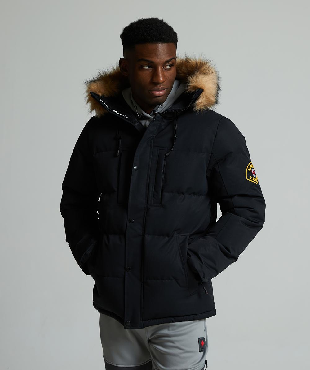 Zavetti Canada Oshawa 2 0 Puffer Parka Jacket Black Zavetti
