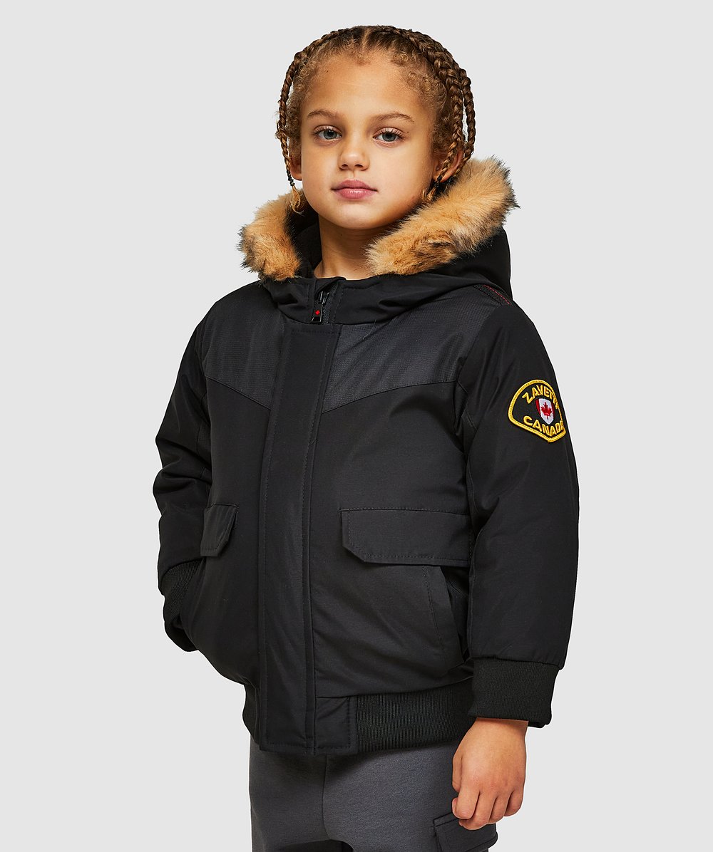 Zavetti Canada Nursery Garanto Bomber Jacket | Jet Black | Zavetti
