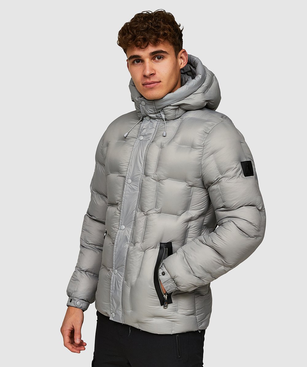 Alessandro Zavetti Bonetti Puffer Jacket | Grey Flannel | Zavetti
