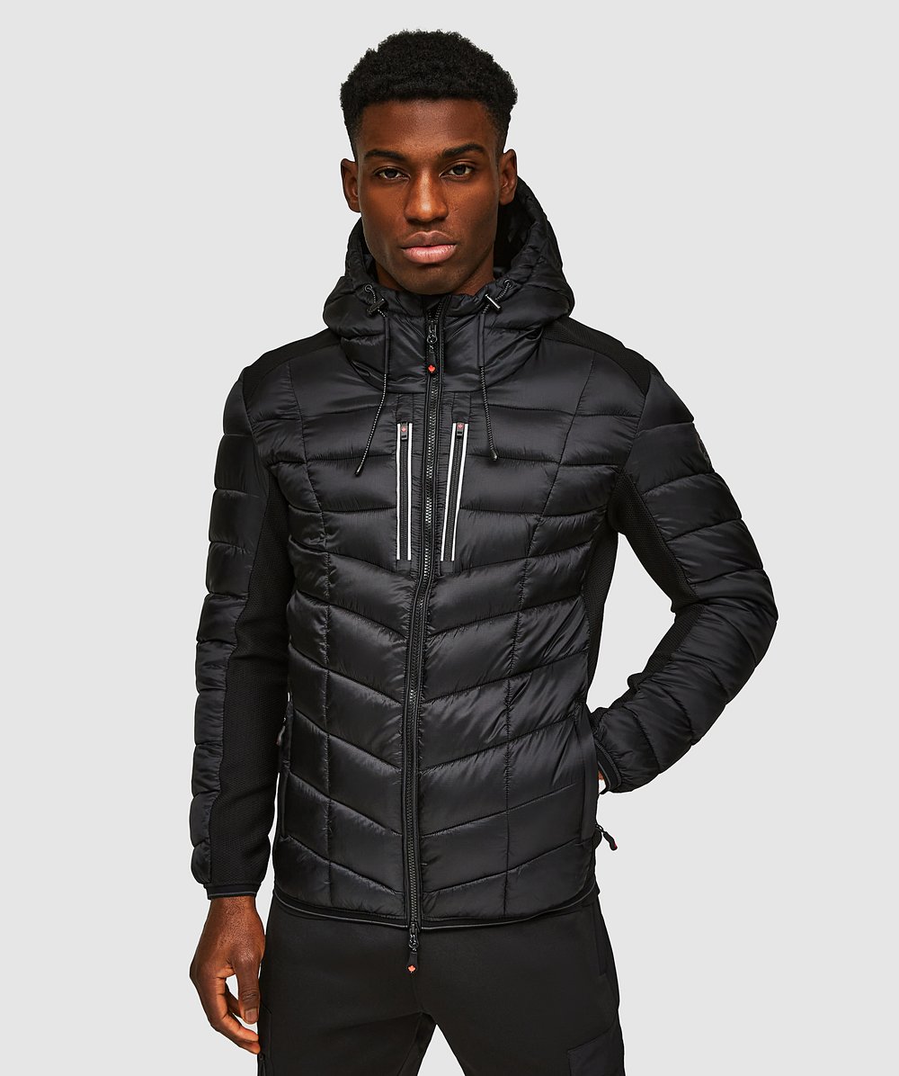 Zavetti Canada Anvox Hybrid Puffer Jacket | Jet Black | Zavetti