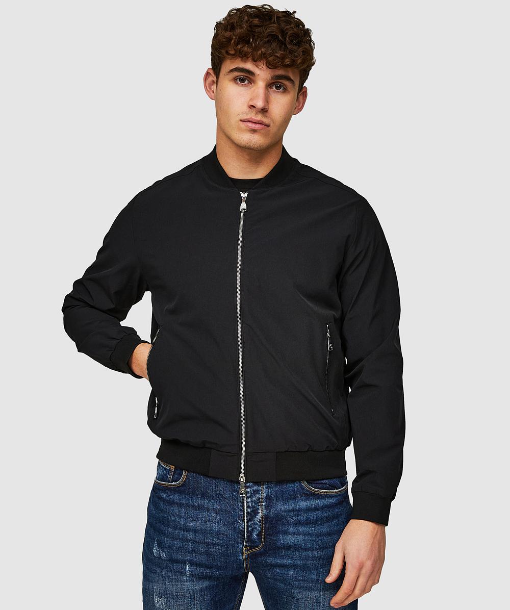 Alessandro Zavetti Stuzoni Bomber Jacket | Jet Black | Zavetti