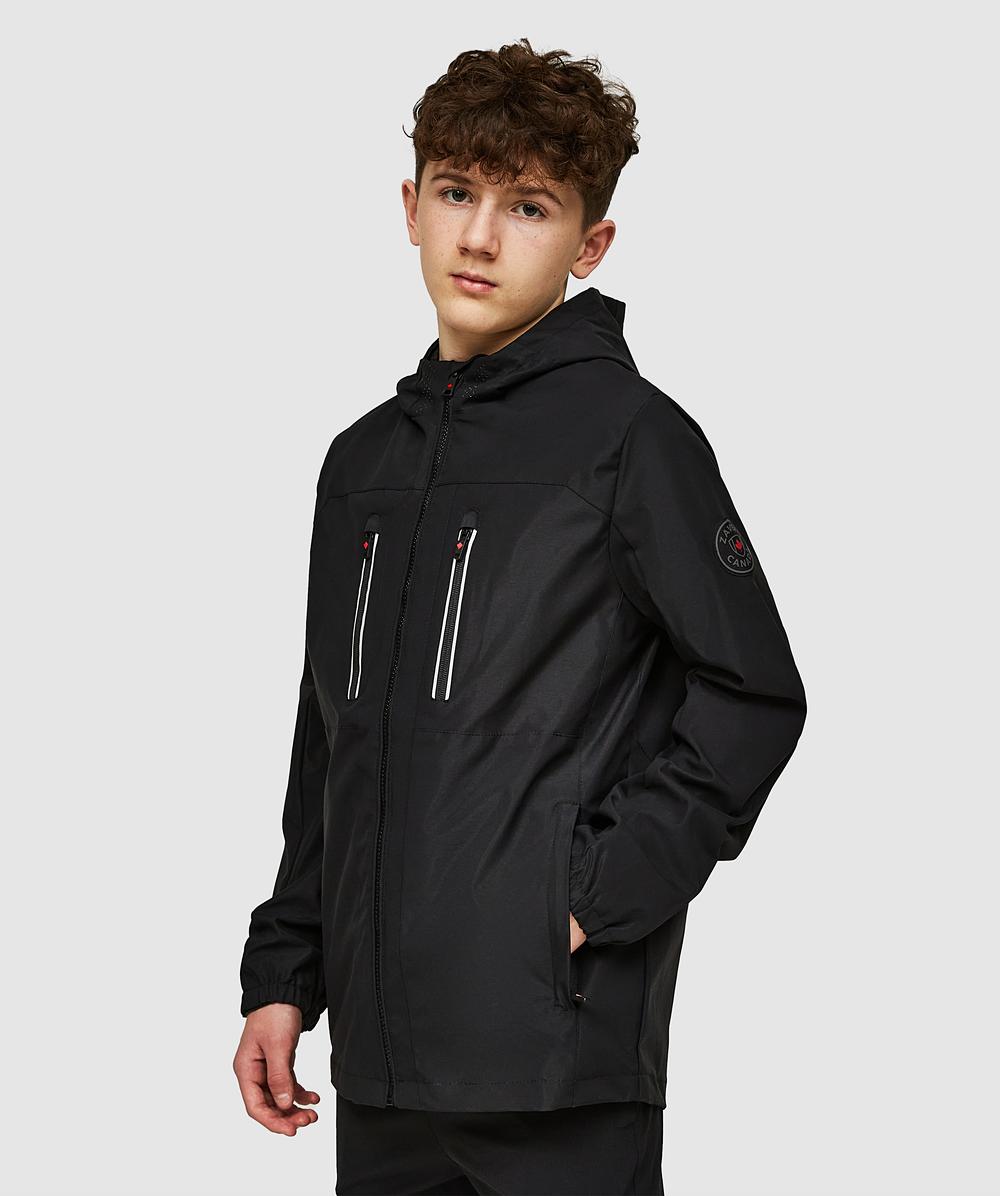 Zavetti Canada Junior Tavoleto Windbreaker | Jet Black | Zavetti