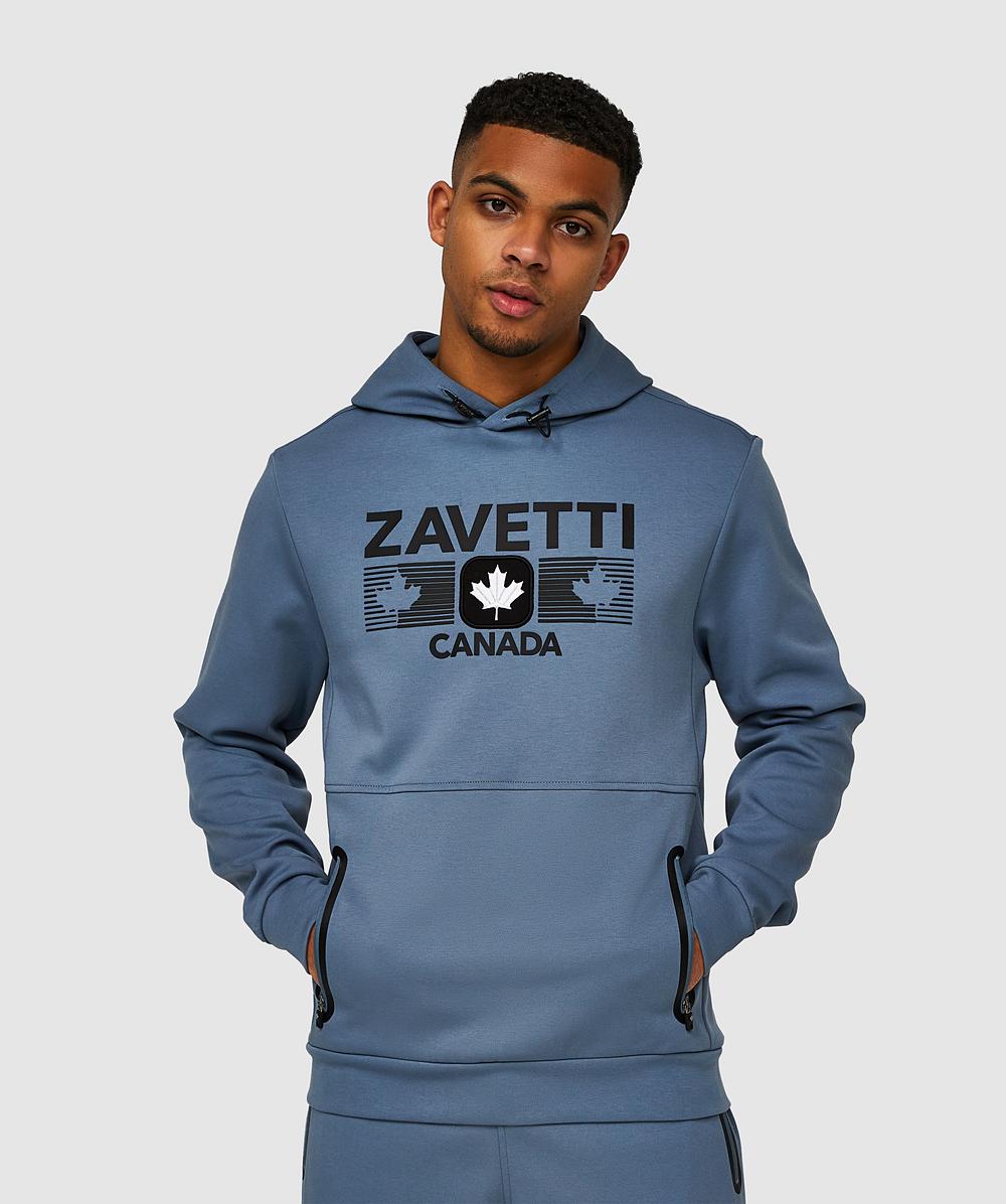 Zavetti Canada Cirico Overhead Hoodie | Blue Mirage | Zavetti