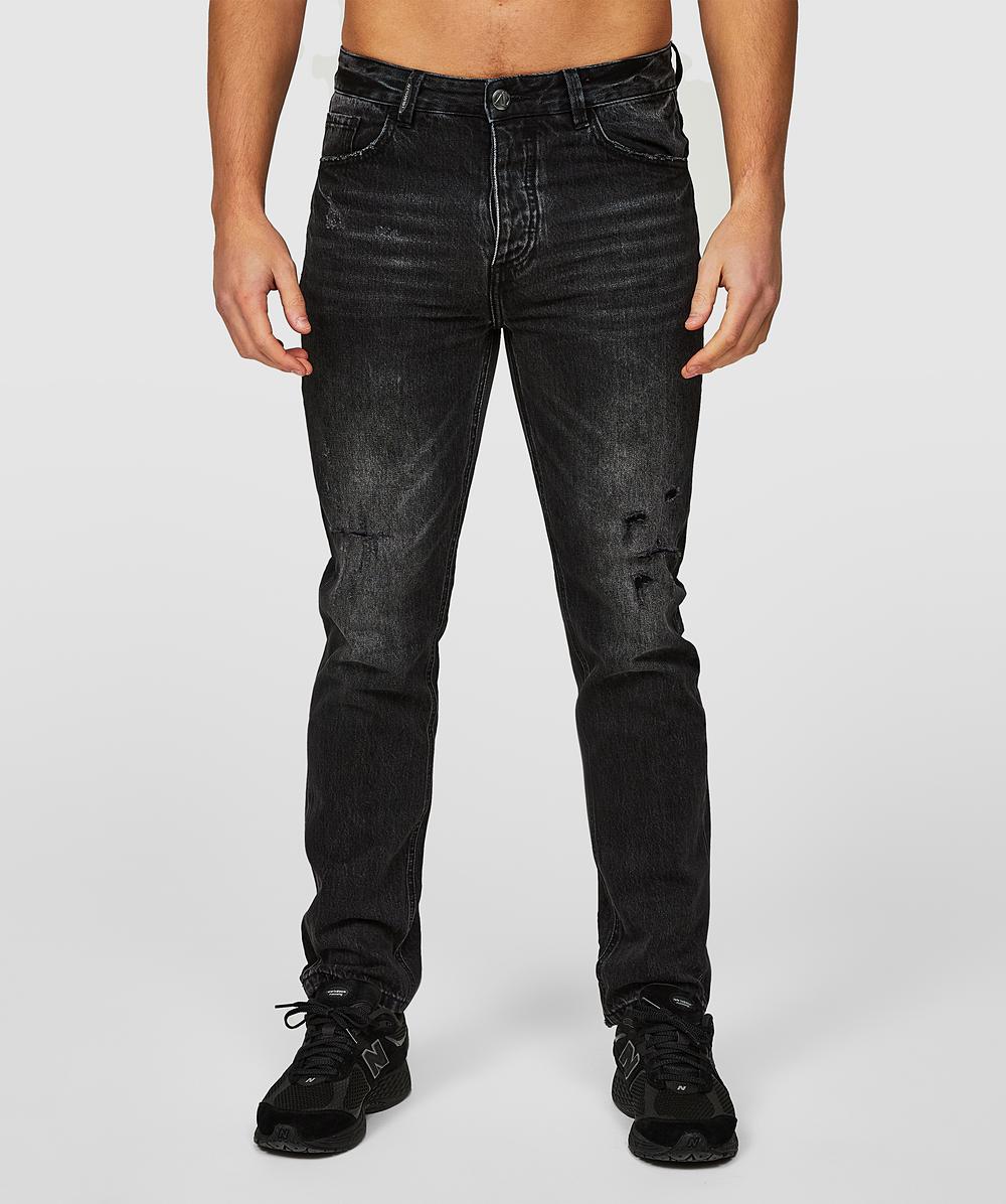 Alessandro Zavetti Mucchio Loose Stacked Denim Jean | Washed Black ...
