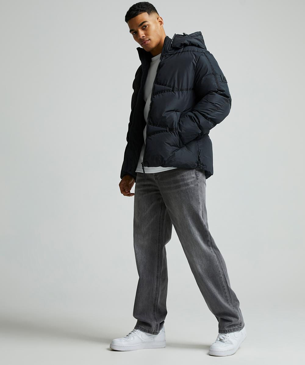 Alessandro Zavetti Finello Taped Puffer Jacket | Jet Black | Zavetti