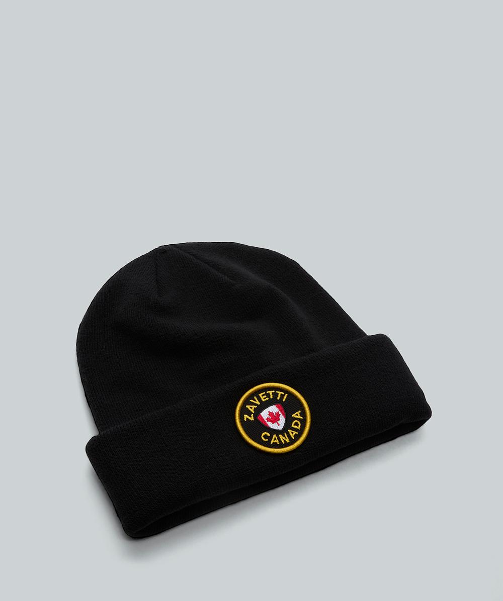 Zavetti Canada Vertio Knitted Beanie Hat | Jet Black | Zavetti