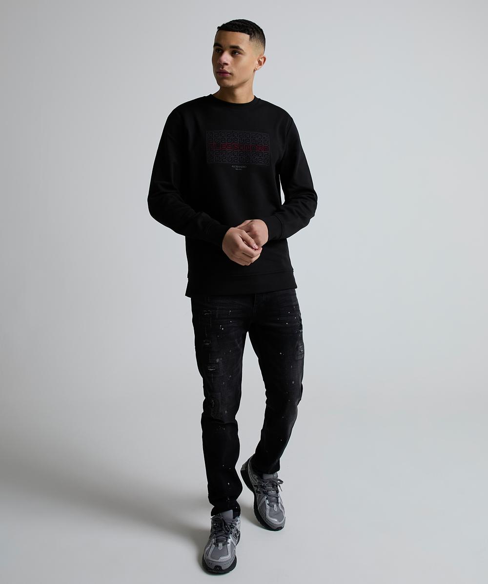 Alessandro Zavetti Ambro Sweatshirt | Black | Zavetti